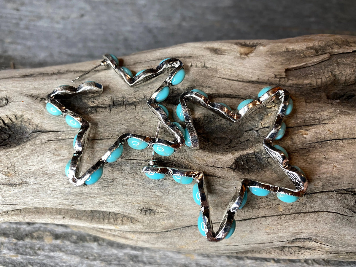 Turquoise stars - Sweetgrass Crafts